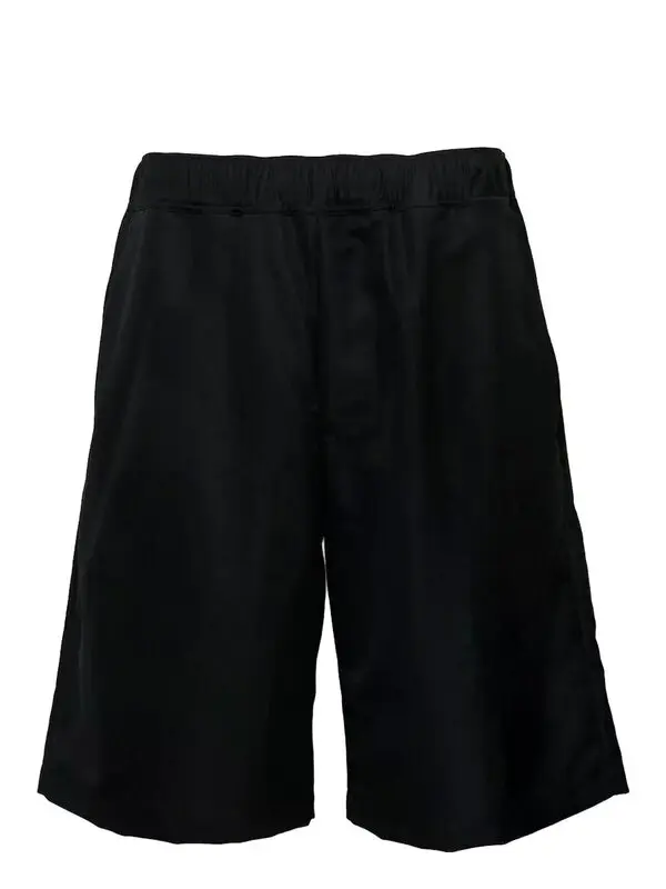 VOWELS Easy Elasticated-waist Shorts - Black