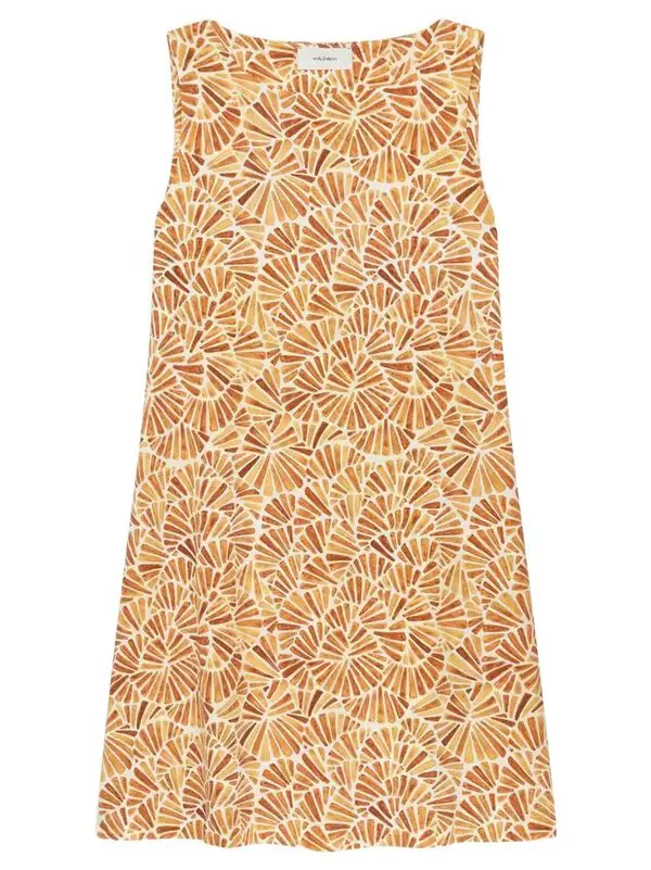 Malìparmi Printed Flared Dress - Orange