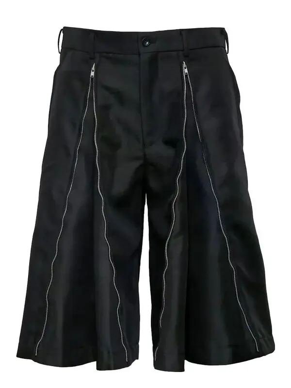 Comme Des Garçons Zip-detailed Panelled Trousers - Black