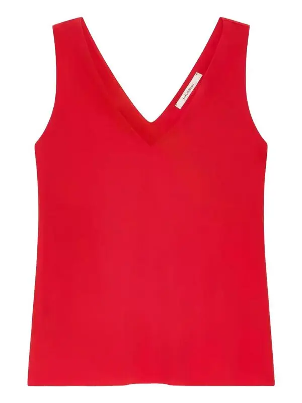 Malìparmi Jersey V-neck Top - Red