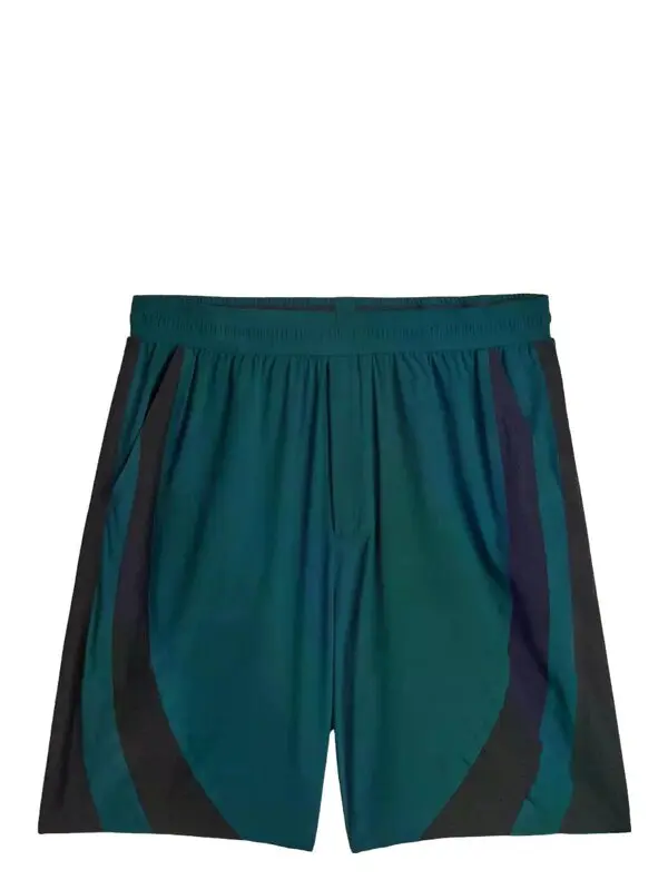 Y3 Colourblock Shorts - Green