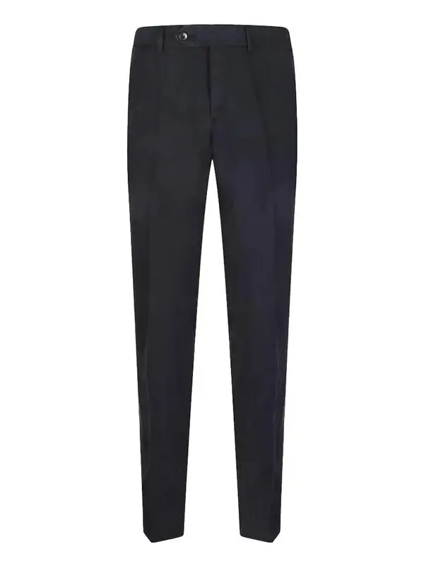 PT TORINO Pressed-crease Straight-leg Trousers - Blue