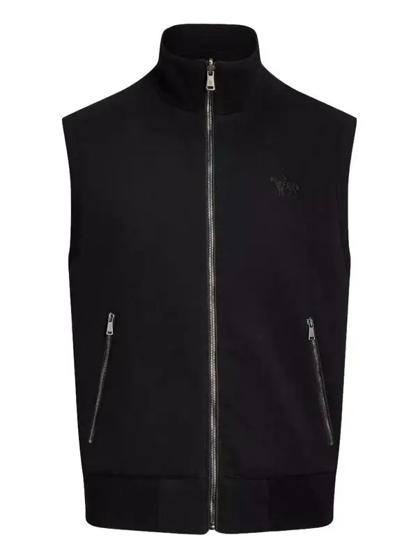 Polo Ralph Lauren Logo-embroidered Reversible Gilet - Black