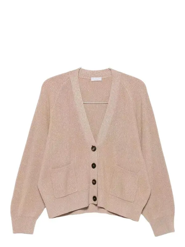 Brunello Cucinelli Ribbed Knit Cardigan - Brown