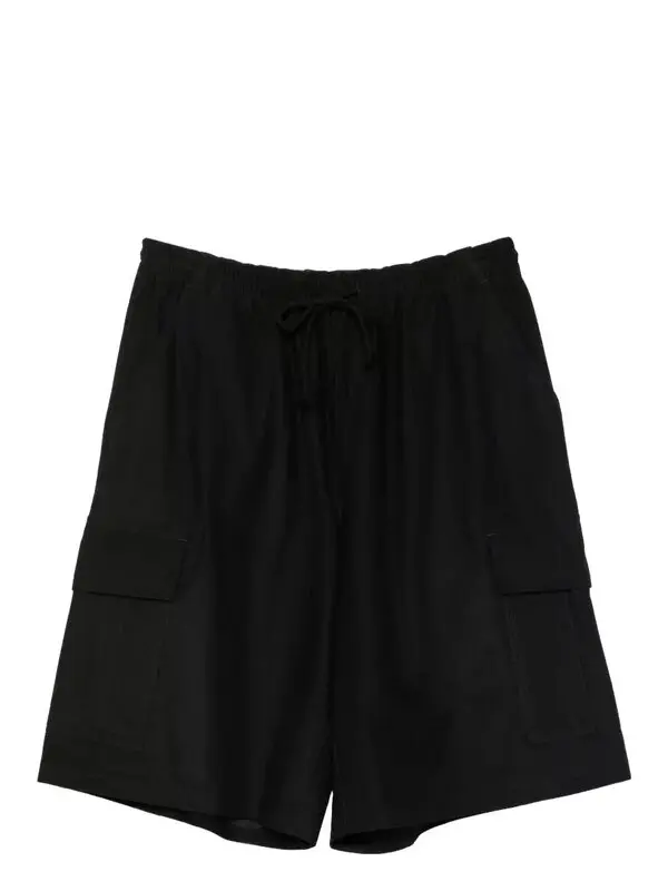 Comme Des Garçons Drawstring-fastening Cargo Shorts - Black