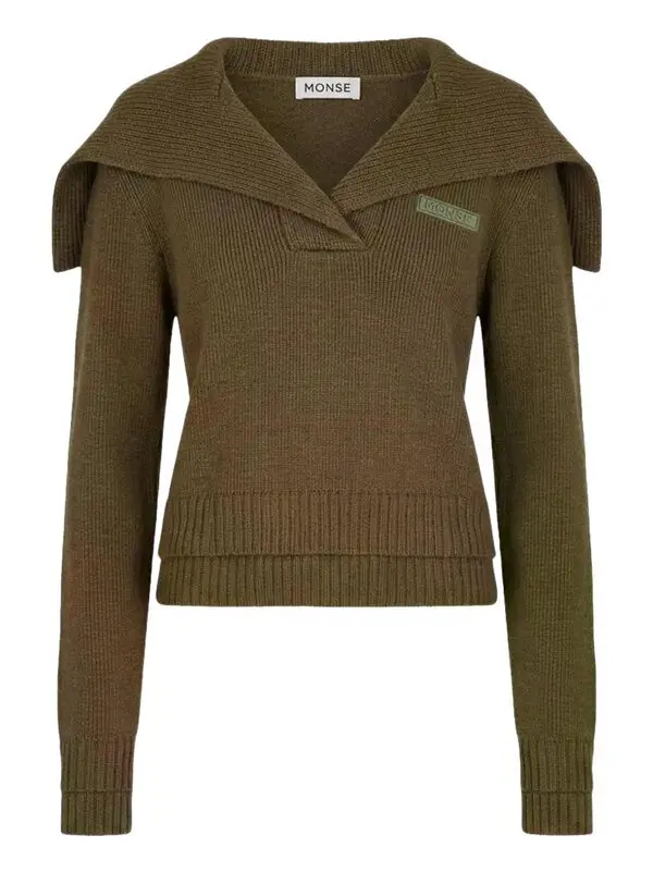 Monse Sailor-collar Sweater - Green