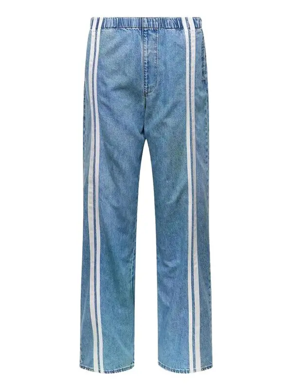 Rag & Bone Side-stripe Straight Leg Jeans - Blue