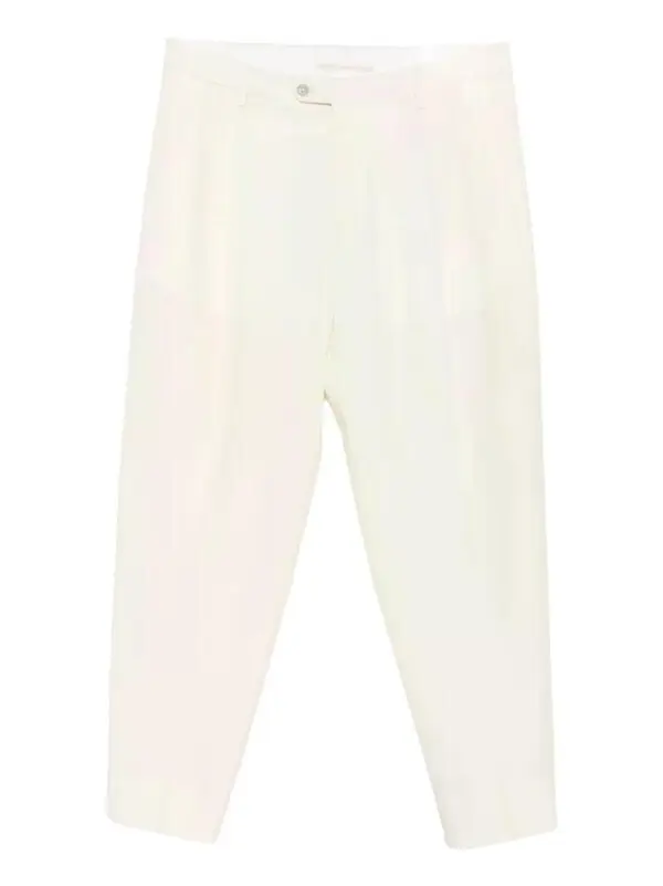 BRIGLIA 1949 Pleated Tapered Trousers - Neutrals