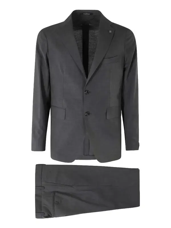 Tagliatore Single-breasted Notched-lapels Suit - Grey