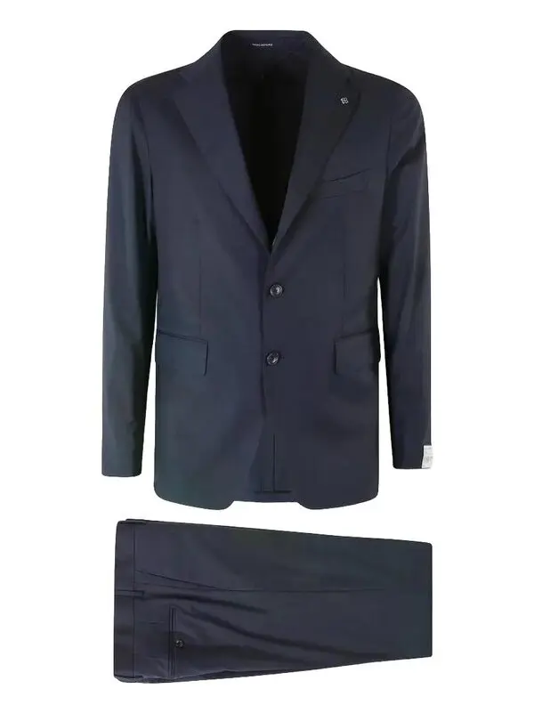 Tagliatore Wool Single-breasted Suit - Blue