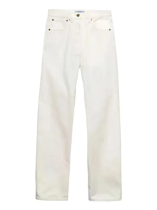 Prada Old Denim Five-pocket Jeans - White