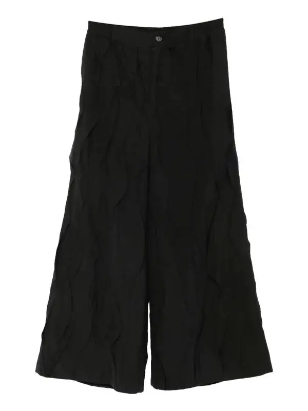 SONGZIO Fragment Frayed-detail Trousers - Black