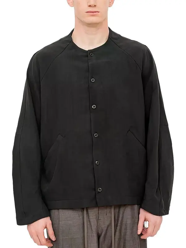 DEVOA Raglan-sleeve Jacket - Black