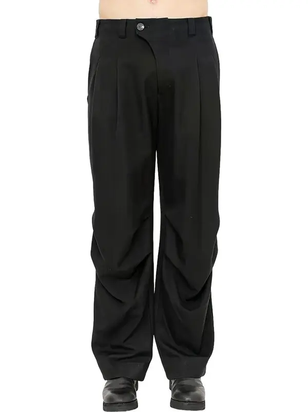 DEVOA Wool Trousers - Black