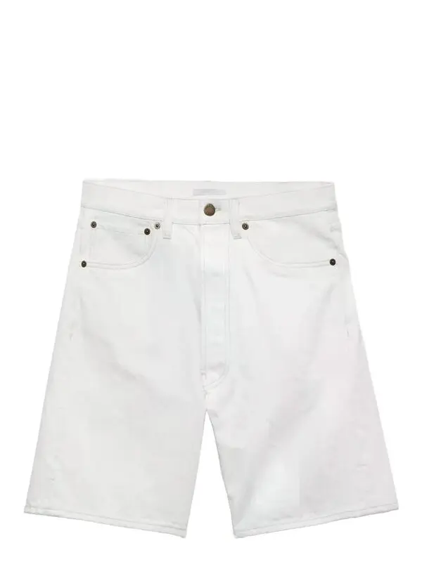 Prada Denim Bermudas - White