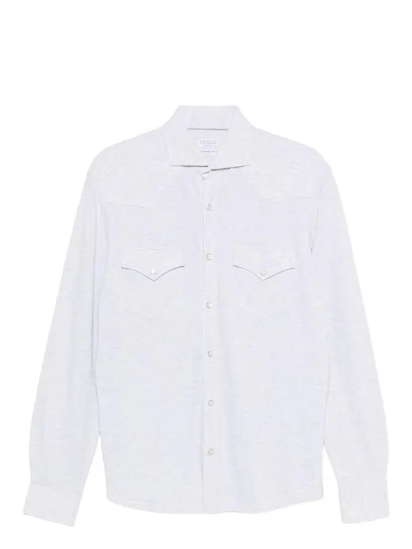 Brunello Cucinelli Cotton Shirt - Grey