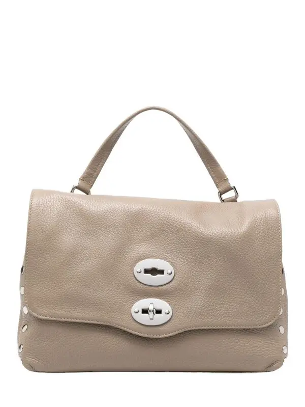 ZANELLATO Postina Daily Giorno Small Leather Handbag - Grey