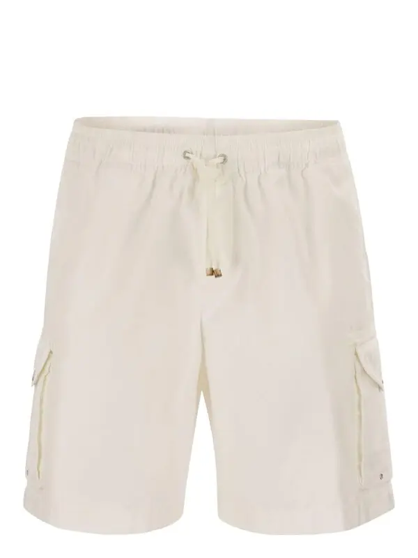 Brunello Cucinelli Cotton Bermuda Shorts - White