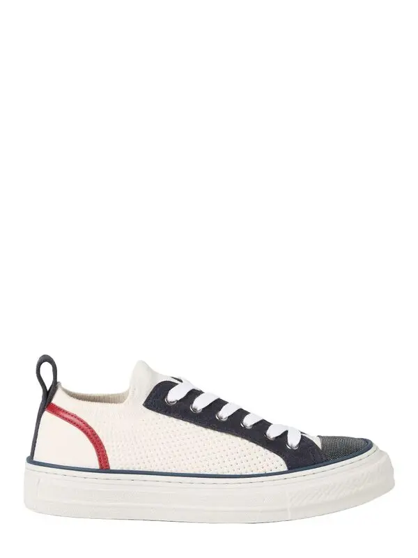 Brunello Cucinelli Canvas Sneakers - White
