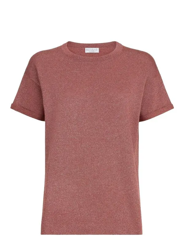 Brunello Cucinelli Cashmere And Silk Top - Brown