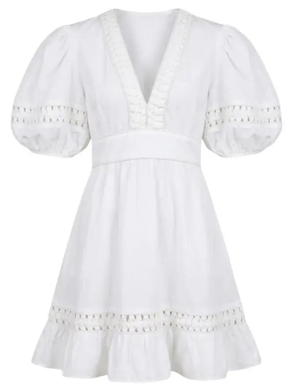 SCARLETT POPPIES Olga Dress - White
