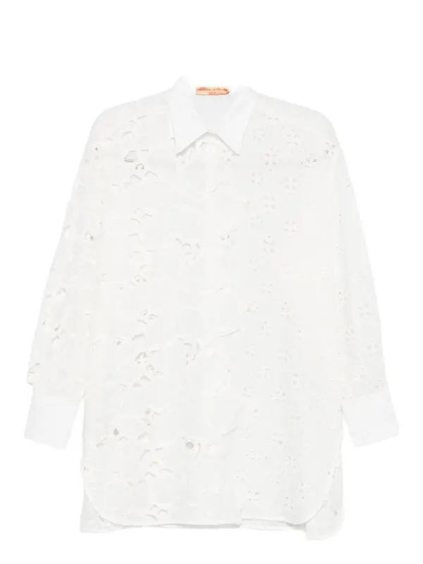 Ermanno Scervino Cotton Shirt - White