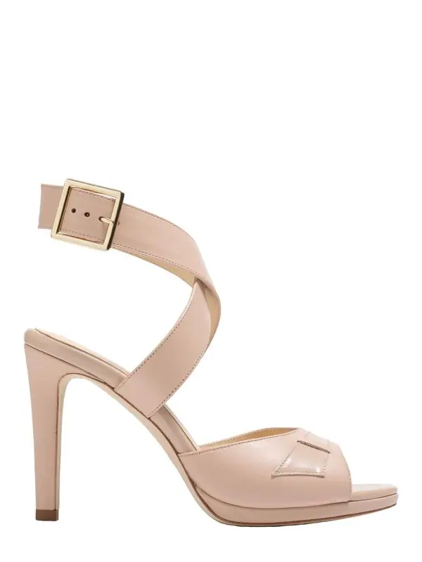 ELIZEE Fiorella Platform Sandals - Nude Beige