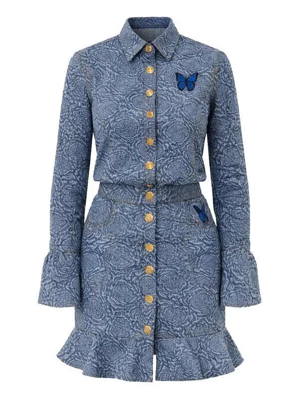 MAUI X LOLITA Evette Denim Skirt Set - Blue