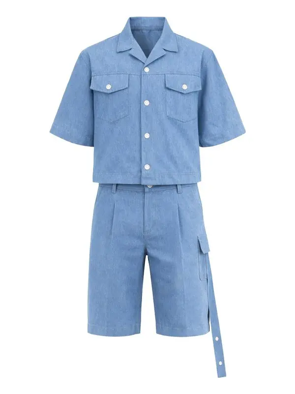 MAUI X LOLITA Tristan Utility Short Set - Blue