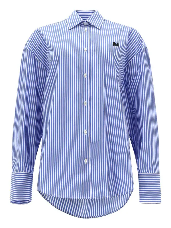 MSGM Shirt With Logo - Blue
