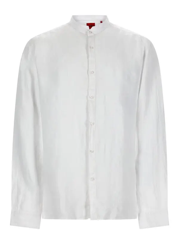 Hugo Camicia In Lino - White