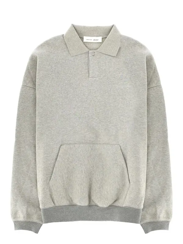 Fear Of God Felpa "signature 90's" Con Colletto Polo - Grey