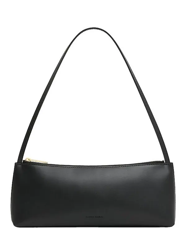 MANSUR GAVRIEL Gaia Leather Baguette Shoulder Bag - Black