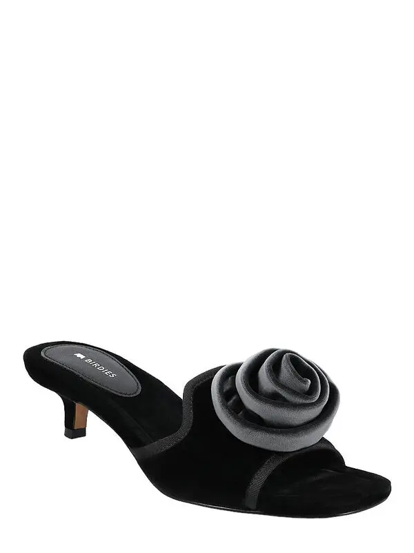 BIRDIES The Kiwi-kitten Flower Slide - Black