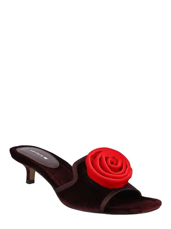 BIRDIES The Kiwi-kitten Flower Slide - Burgundy