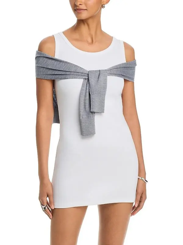 Alexander Wang Pre Styled Mini Tank Dress - Heather Grey