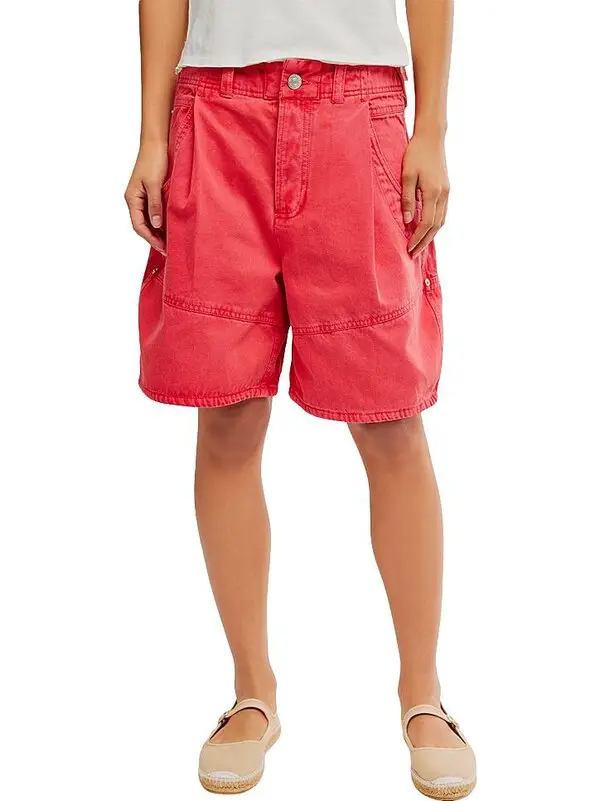 Free People Wild Rebel Bermuda Shorts - Tart Berry
