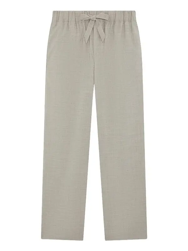 Frescobol Carioca Luan Tropical Wool Lounge Trousers - Sand