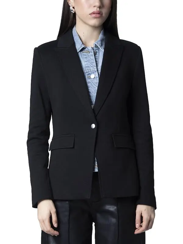 BLUE REVIVAL Helen Blazer - Black