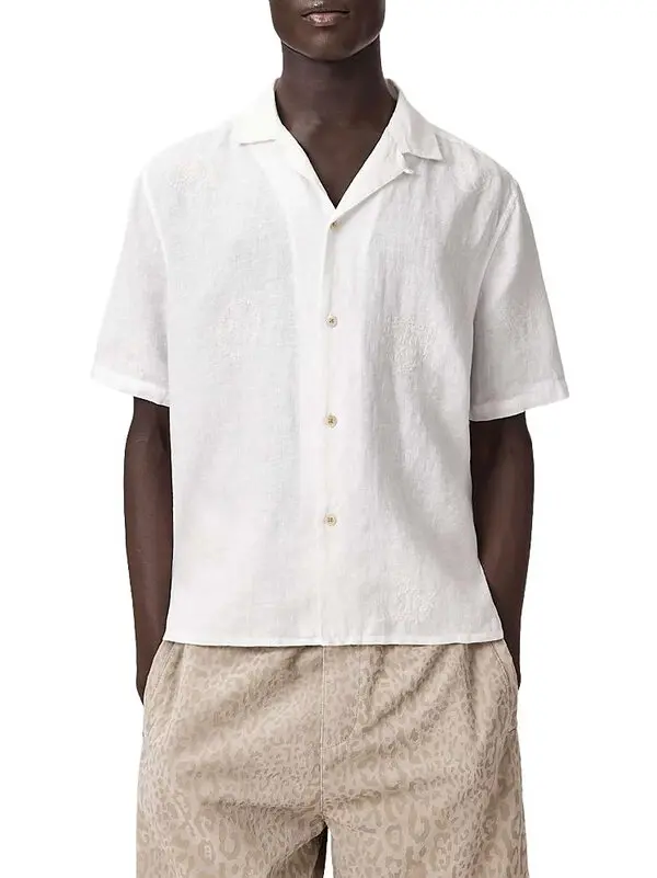 ALLSAINTS Sepal Short Sleeve Shirt - White