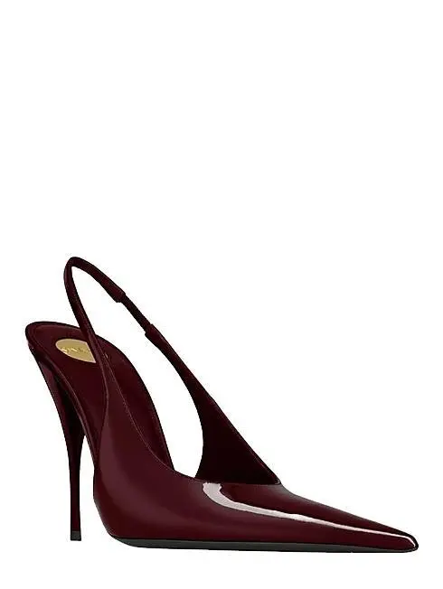 Saint Laurent P. A.r. I.s. Slingback Pumps - Marron Glace