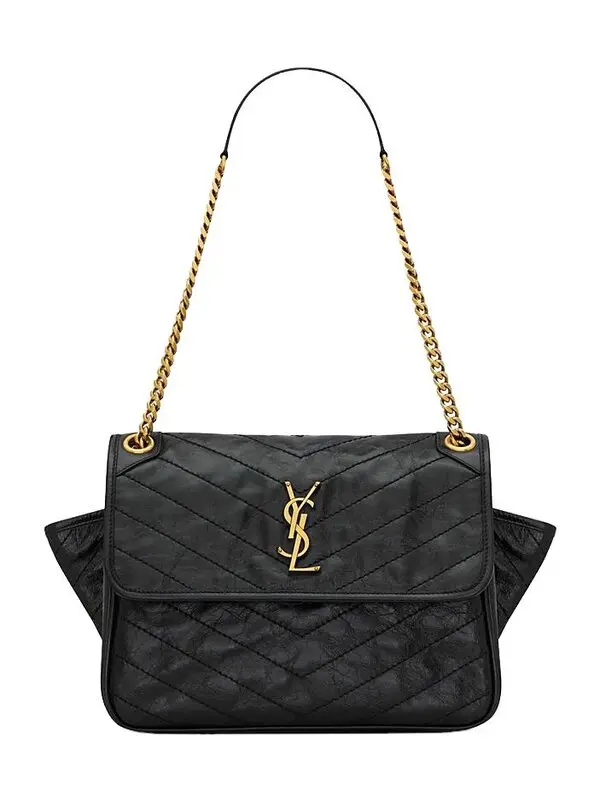 Saint Laurent Niki Tripouch Bag - Black