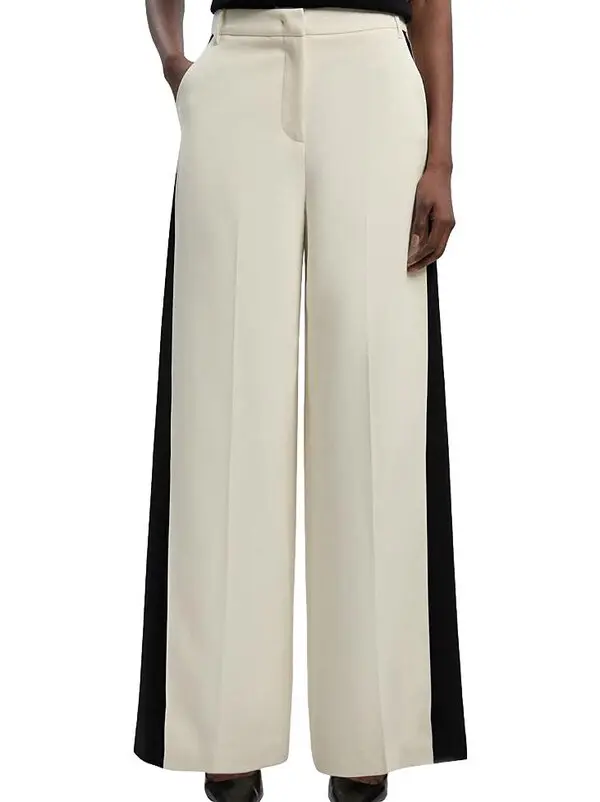 Karen Millen Contrast Wide Leg Trouser - Mono