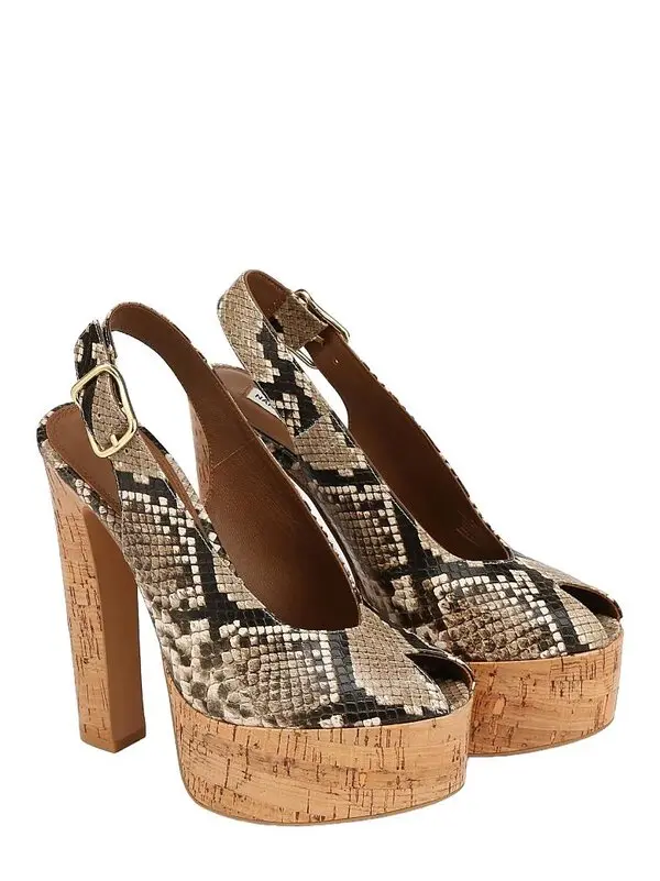 NAKED WOLFE Rare Clog Heel Pumps - Beige