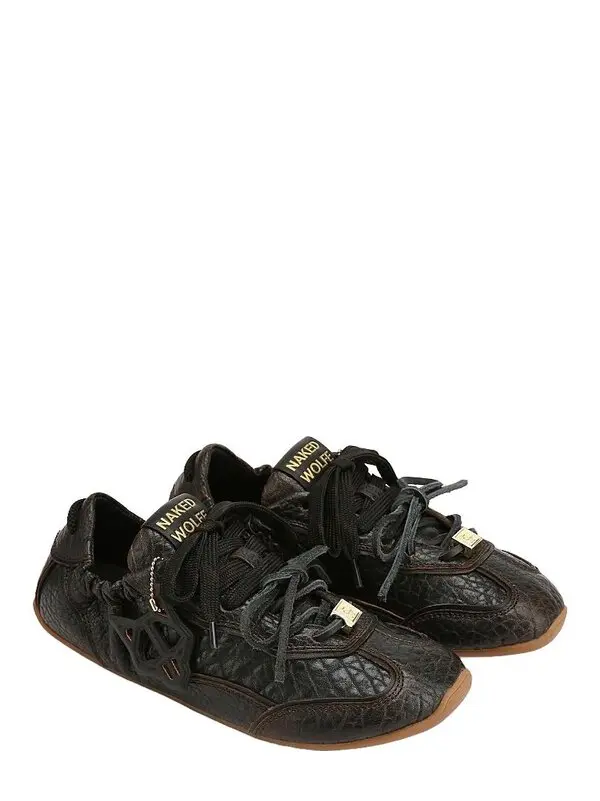 NAKED WOLFE Soul Lace-up Sneakers - Black Aviator