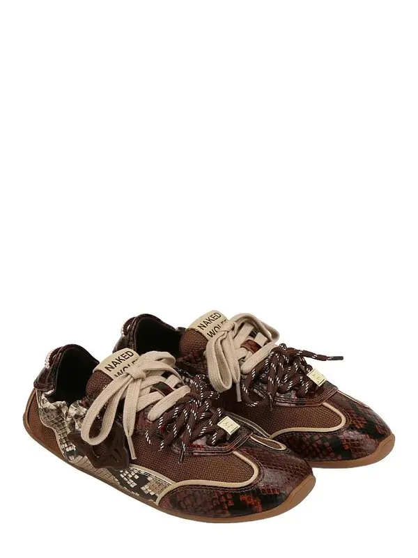 NAKED WOLFE Soul Lace-up Sneakers - Snake Multi