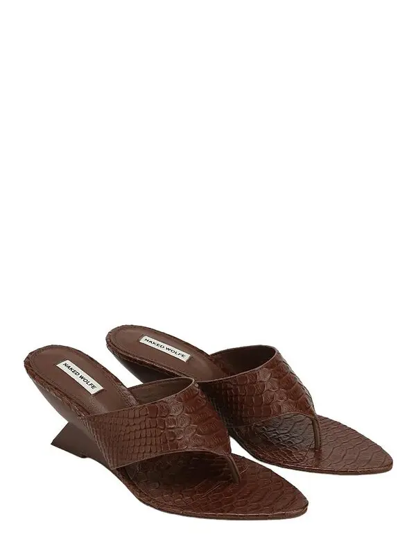 NAKED WOLFE Stampede Wedge - Brown