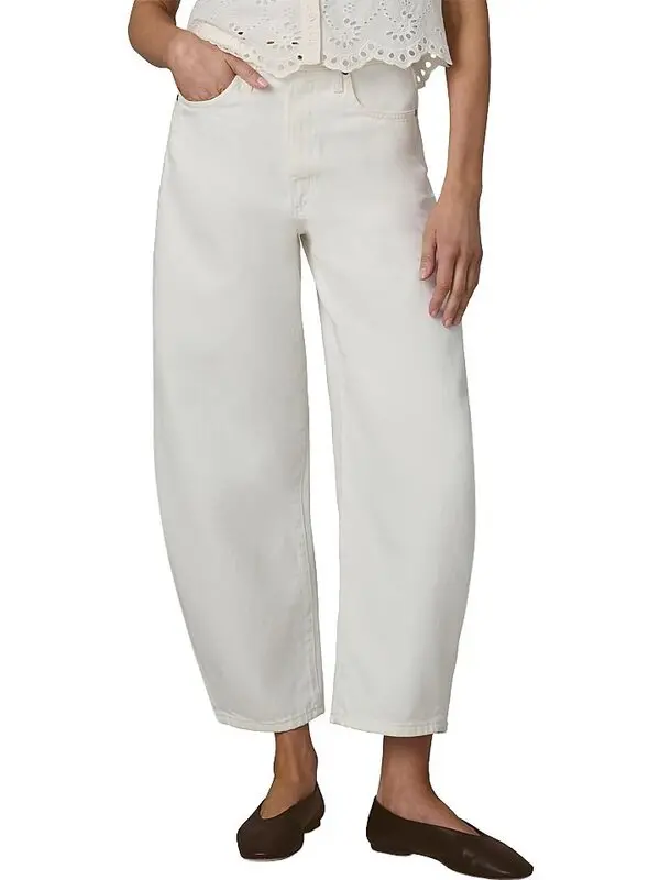 Joe's Jeans The Billie Crop Bow Leg Jeans - Milk