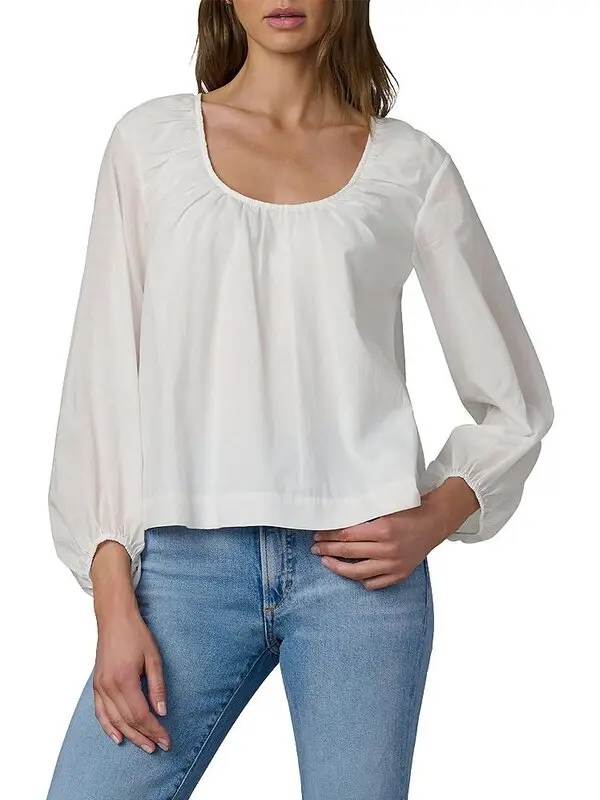 Joe's Jeans The Carli U Neck Blouse - White