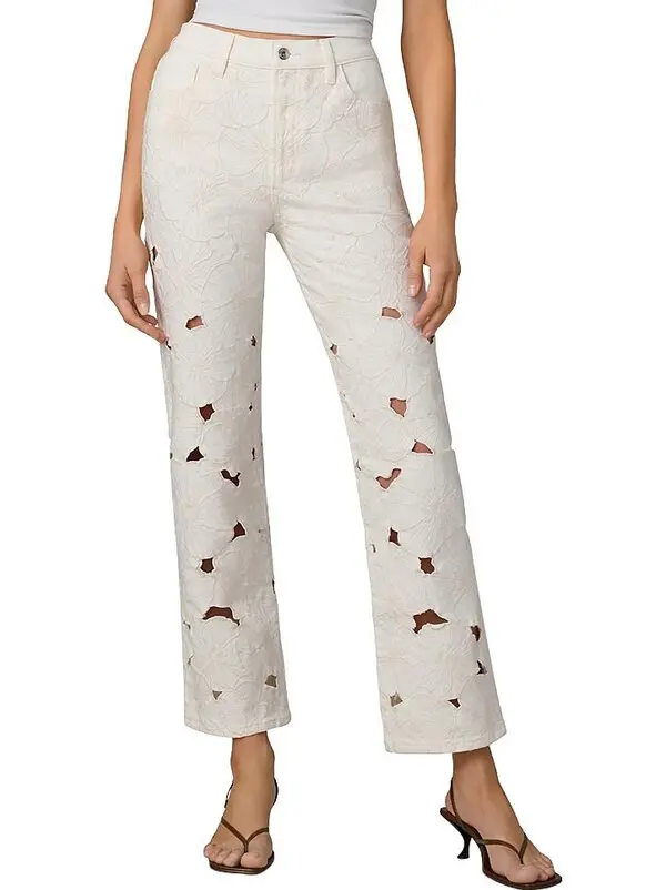 Joe's Jeans The Margot Allover Broderie Jeans - Ecru Floral